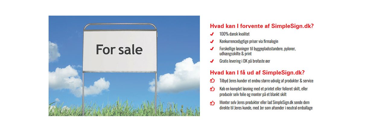 B2B E-handel - simpleSIGN.dk - En del af AMB visuals a/s