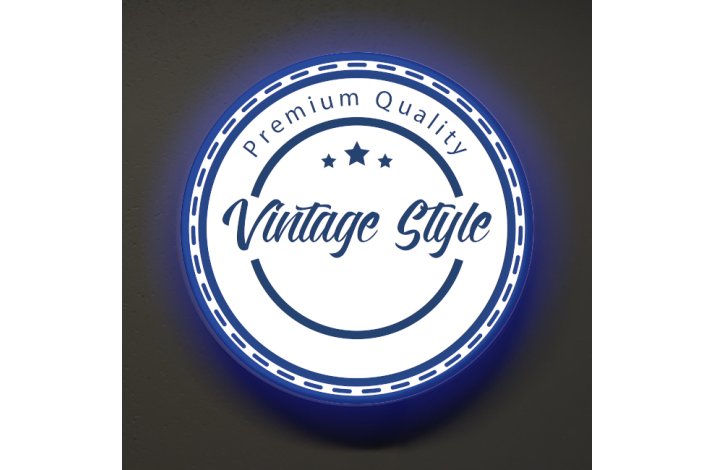 Lysskilt LIGHT WALL CIRCLE - Lysskilte - simpleSIGN.dk