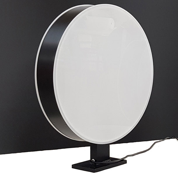 Lysskilt LIGHT FRONT CIRCLE - Lysskilte - simpleSIGN.dk