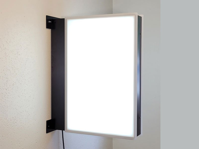 Lysskilt LIGHT FRONT SQUARE - Lysskilte - simpleSIGN.dk