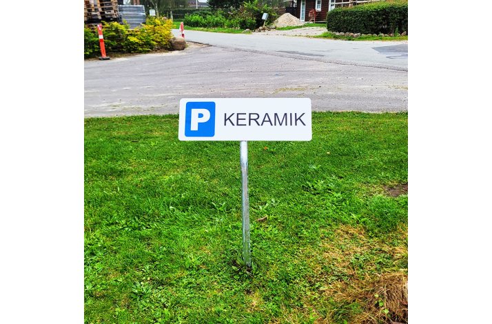 Blomsterbed - Parkerings - Info skilt - Standerskilte - simpleSIGN.dk