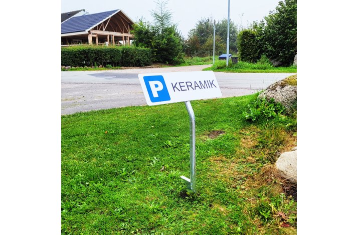 Blomsterbed - Parkerings - Info skilt - Standerskilte - simpleSIGN.dk